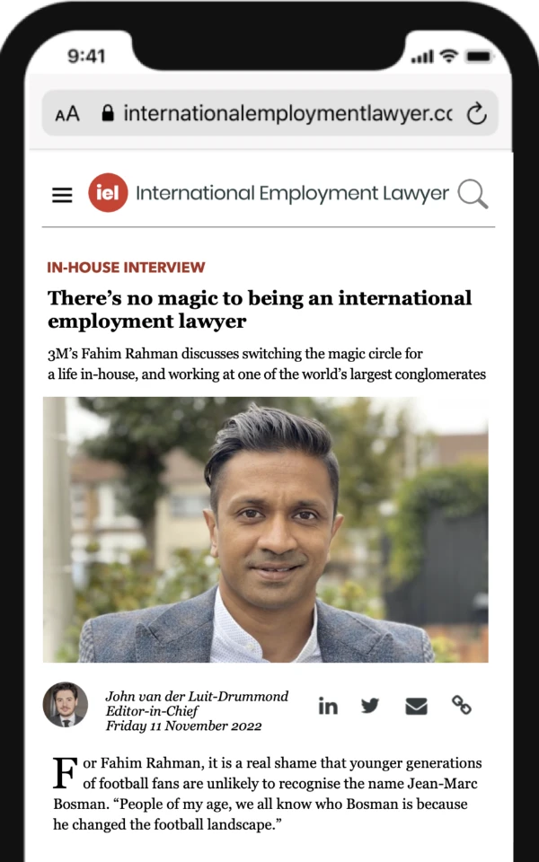 Subscribe to International Employment Lawyer | International Employment Lawyer